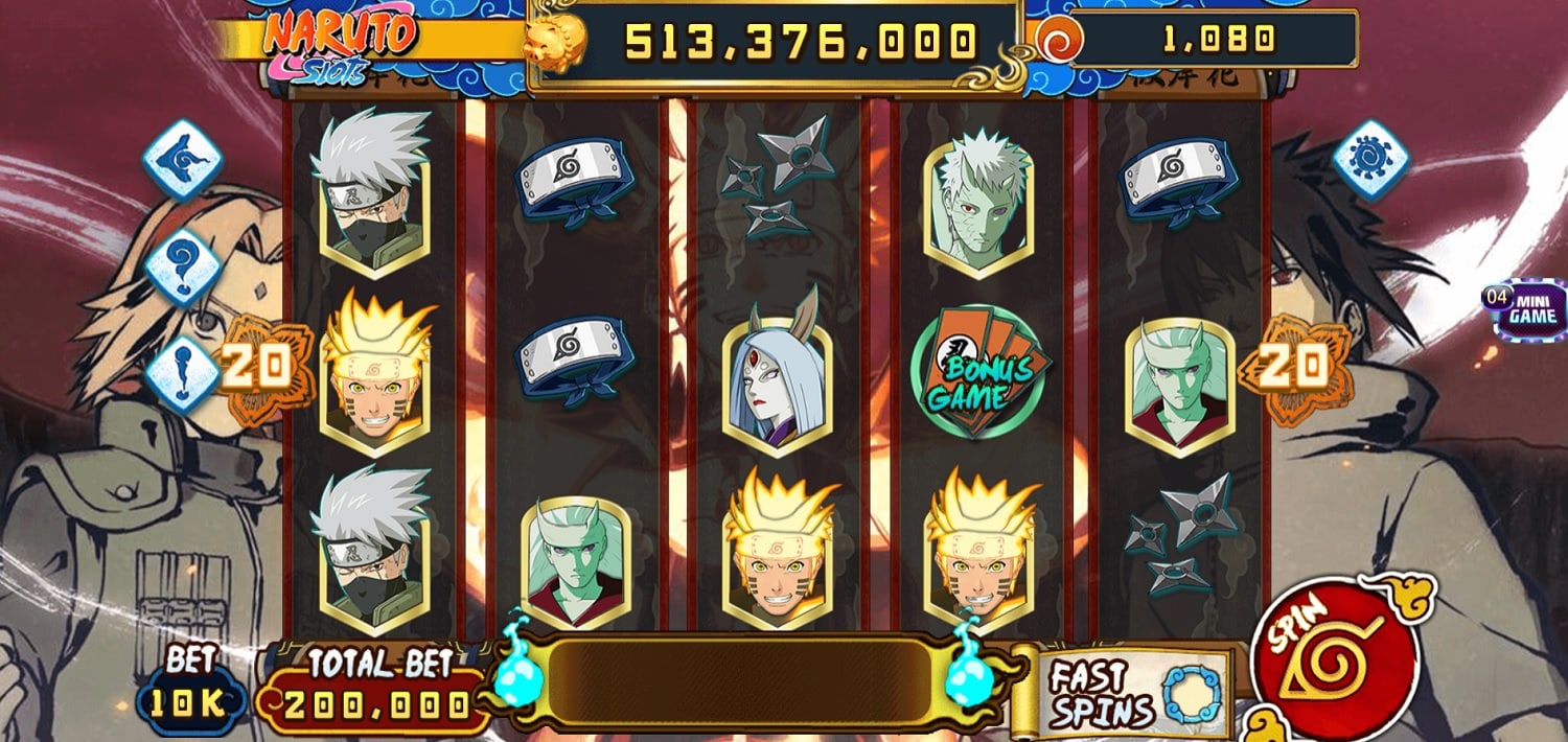 Nổ hũ 789 Club - Naruto Slots - Nổ hũ từ vài triệu tới vài trăm triệu